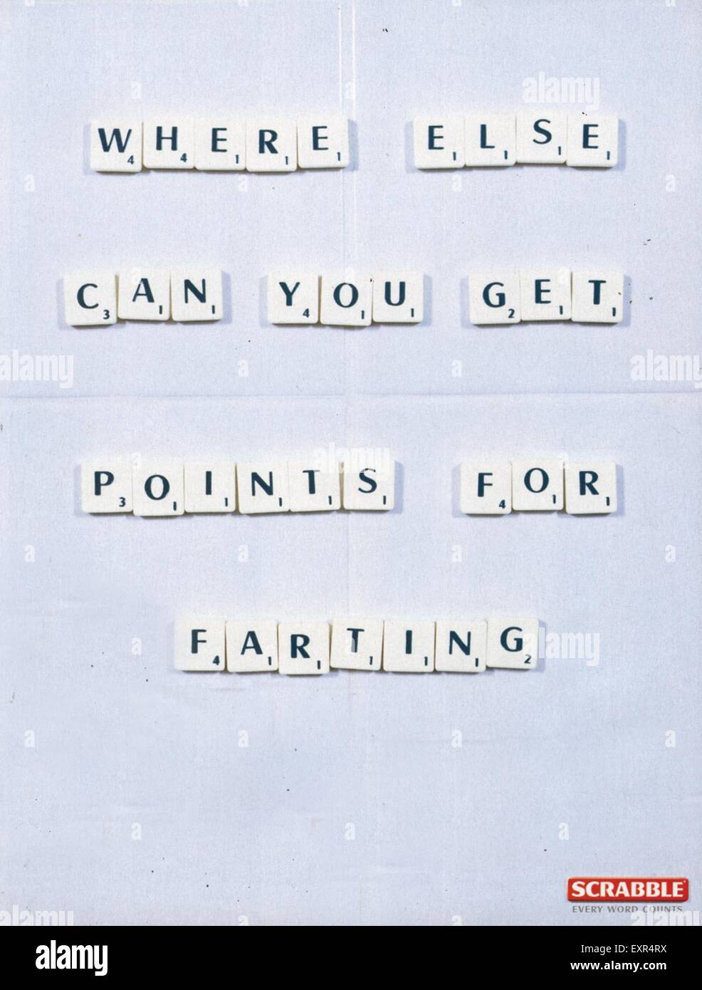 2000s UK Scrabble Magazine Advert Stock Photo - Alamy