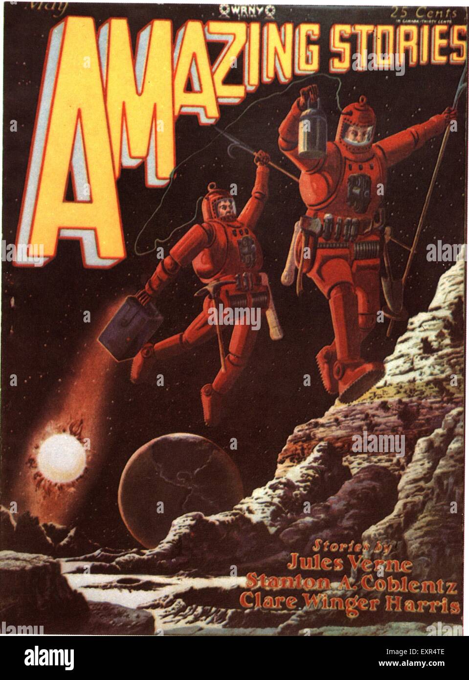 1930s USA Amazing Stories Magazine Cover Stock Photo - Alamy