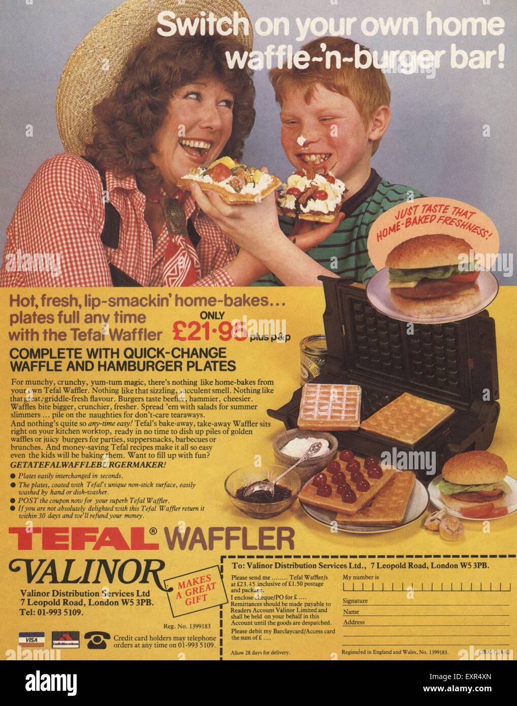 1980s uk tefal magazine advert hi-res stock photography and images - Alamy