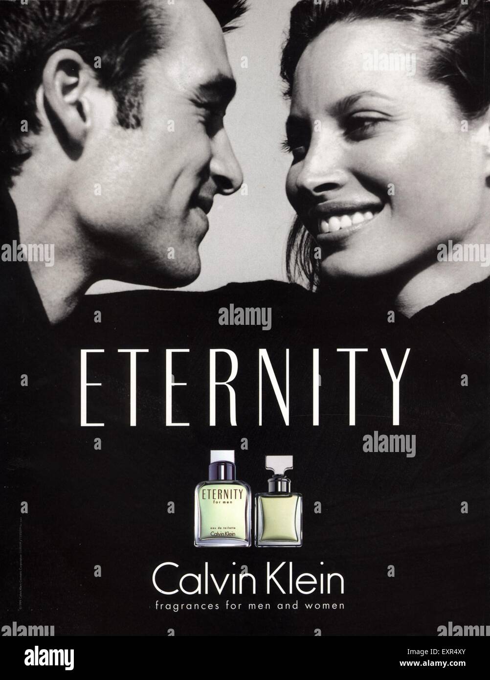 1990s UK Calvin Klein Magazine Advert Stock Photo - Alamy