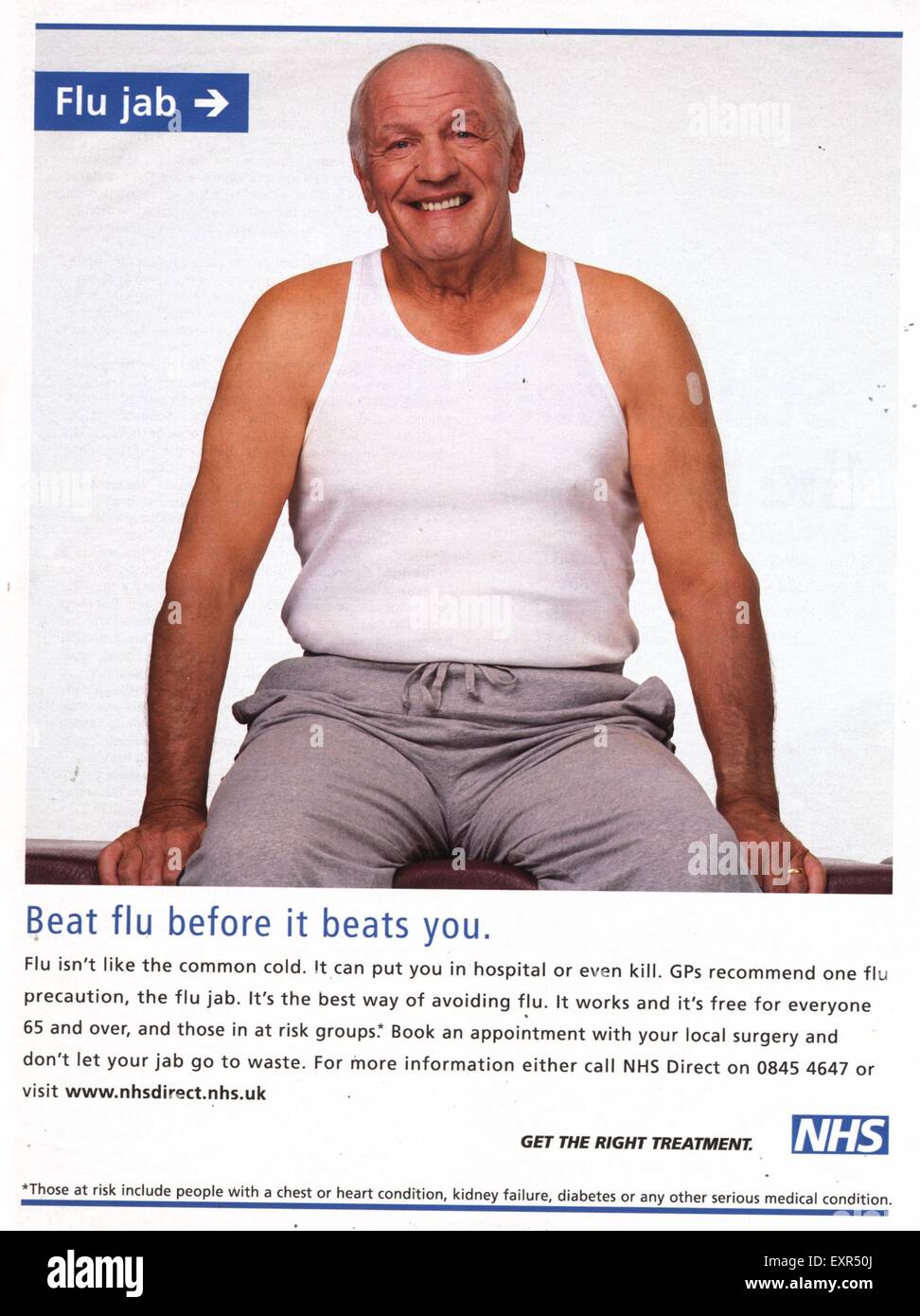 2000s UK NHS Direct Magazine Advert Stock Photo - Alamy