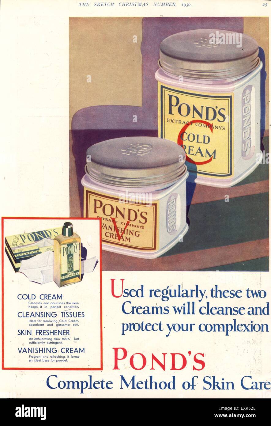 Pond's advert hi-res stock photography and images - Alamy