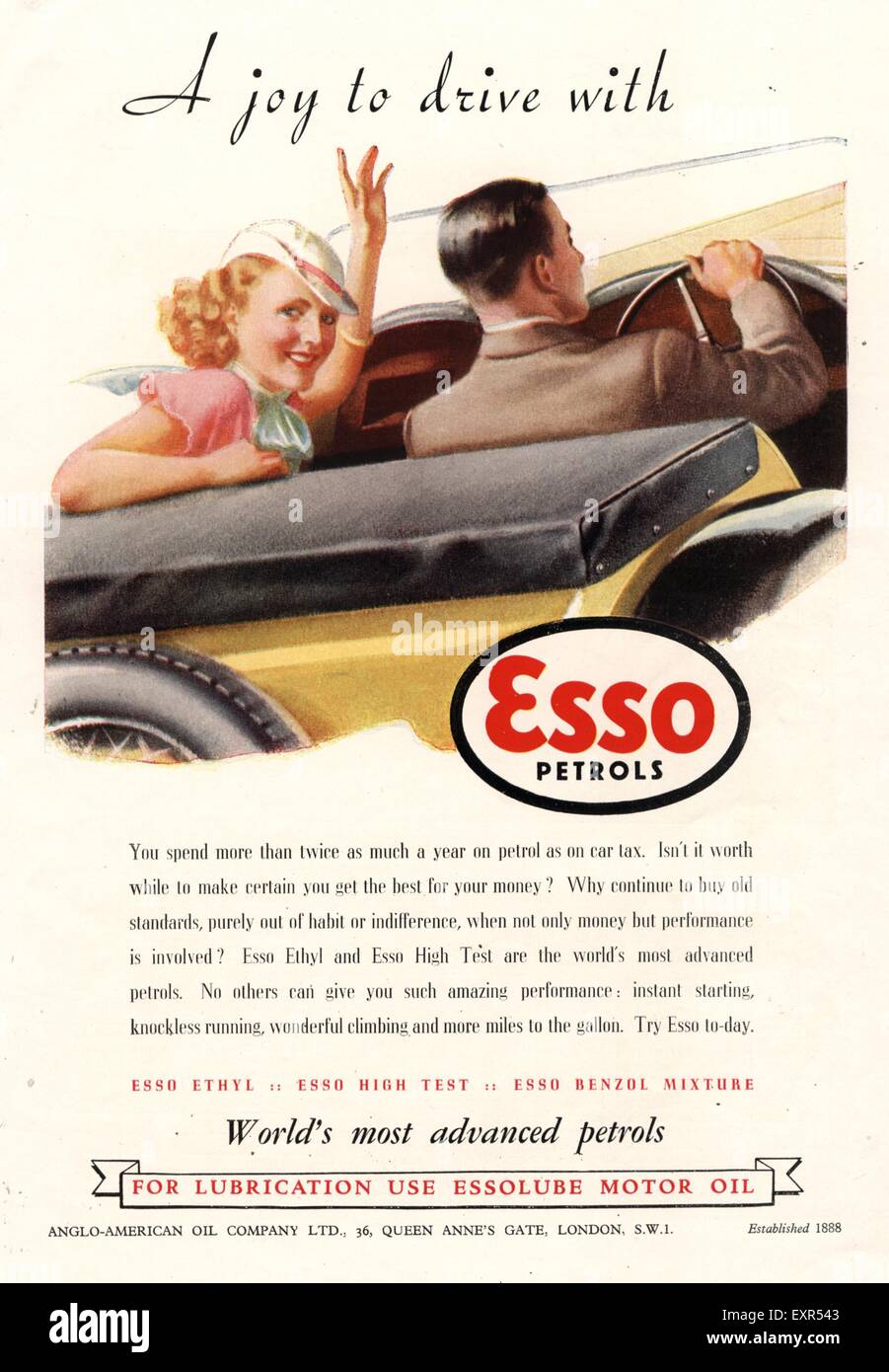 Esso advert hi-res stock photography and images - Alamy