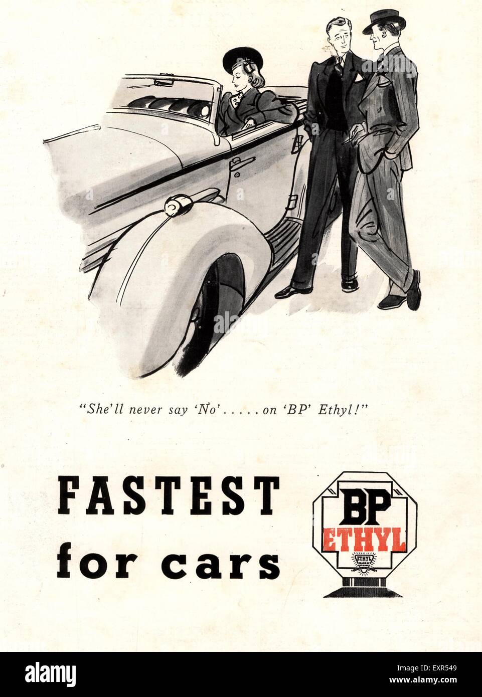 1930s UK BP Petrol Magazine Advert Stock Photo - Alamy