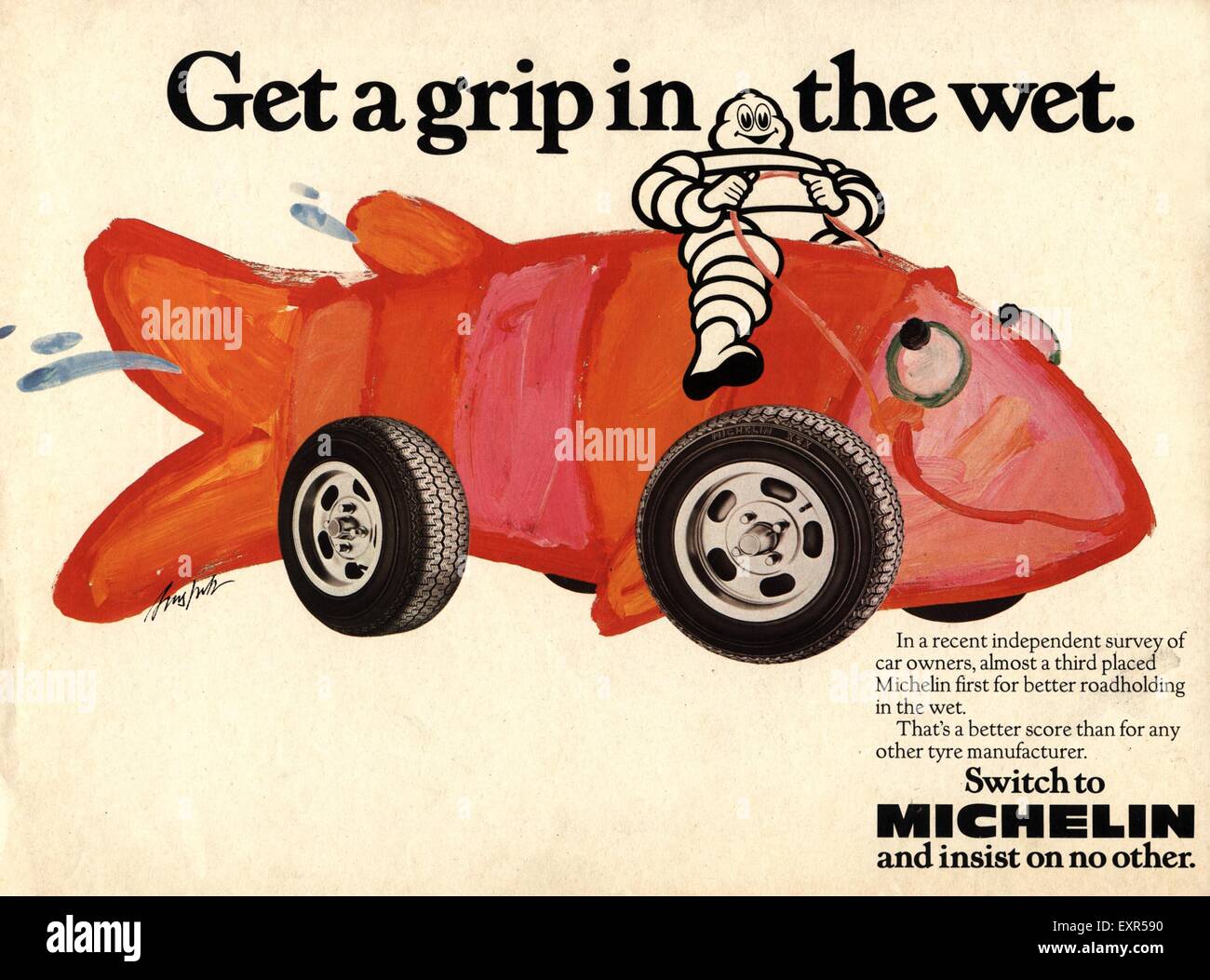 1980s UK Michelin Magazine Advert Stock Photo - Alamy