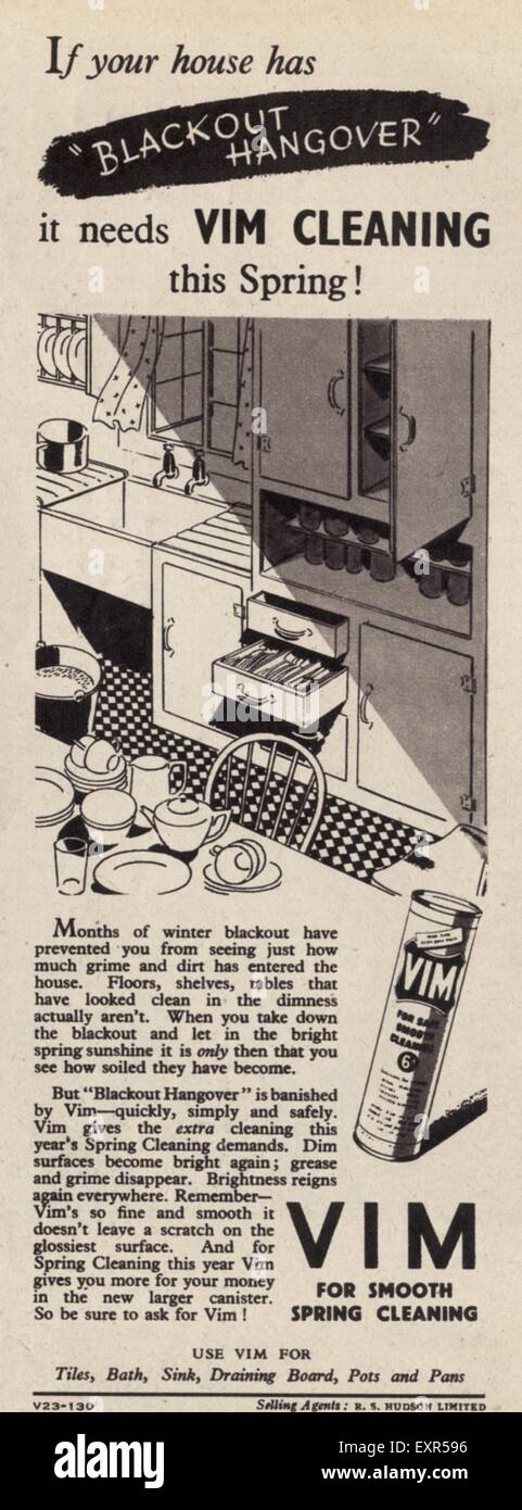 Vim advert hi-res stock photography and images - Alamy