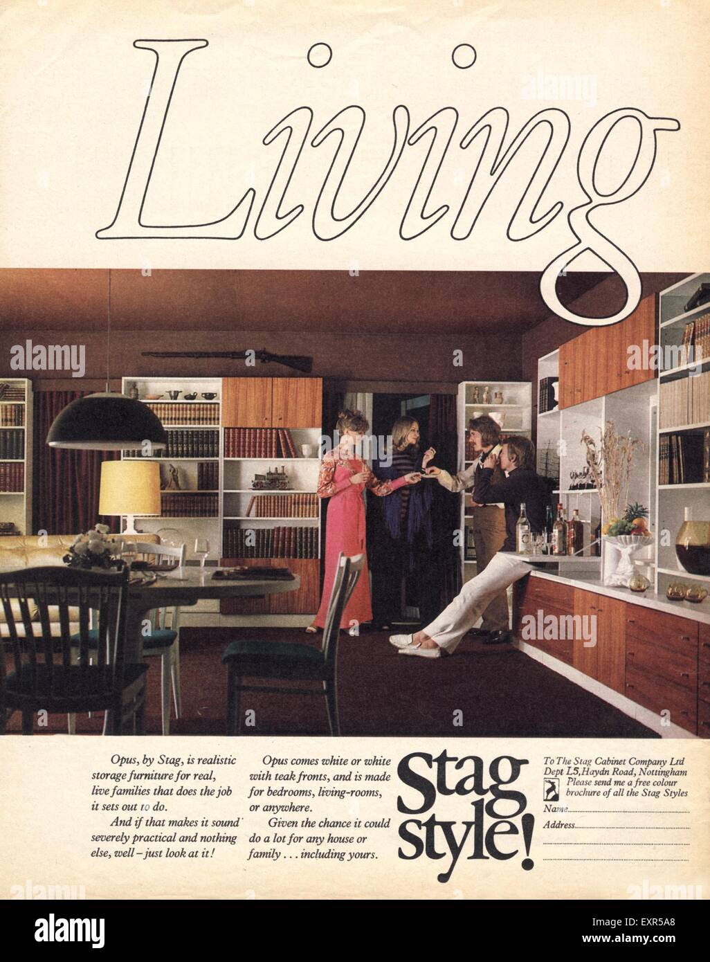 1970s UK Stag Magazine Advert Stock Photo - Alamy