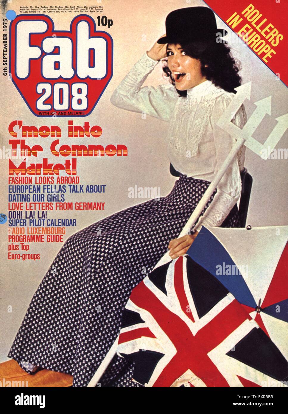 1970s UK Fab 208 Magazine Cover Stock Photo - Alamy