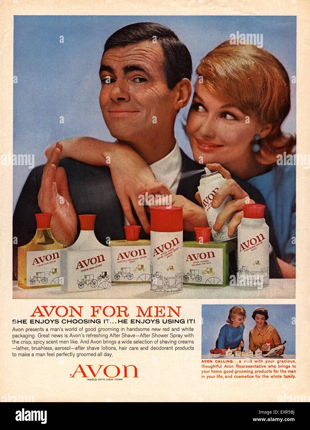 1960s uk avon magazine advert hi-res stock photography and images - Alamy