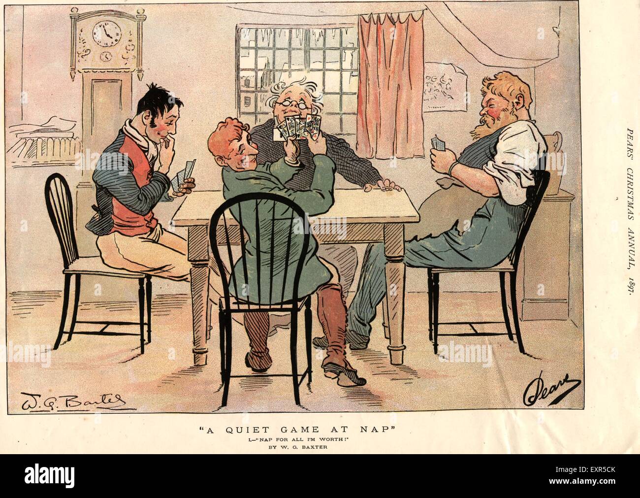 1890s UK Playing Cards Book Plate Stock Photo - Alamy