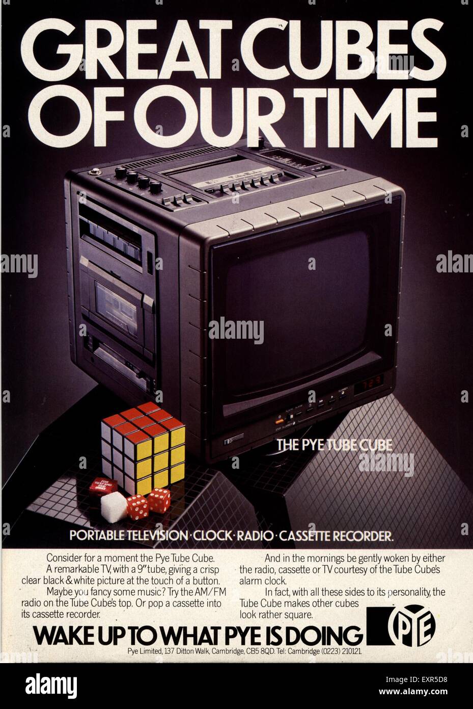 1970s UK Pye Rubik's Cube Magazine Advert Stock Photo - Alamy