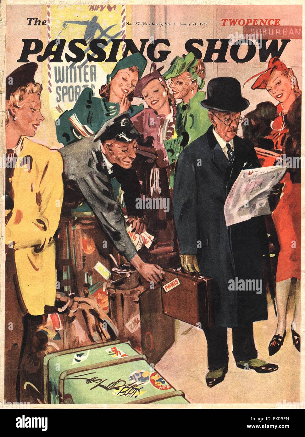 1930s UK The Passing Show Magazine Cover Stock Photo - Alamy