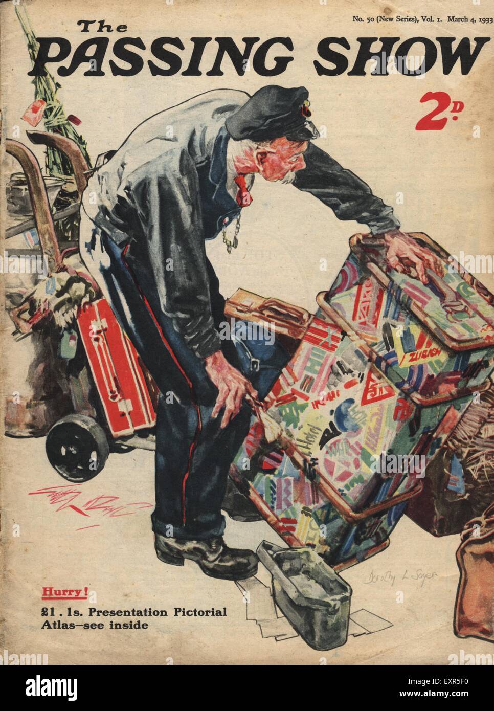 1930s UK The Passing Show Magazine Cover Stock Photo - Alamy