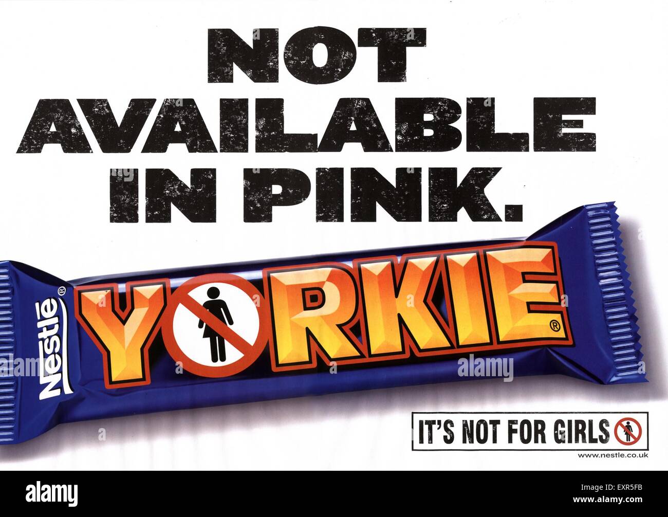 2000s UK Yorkie Magazine Advert Stock Photo - Alamy