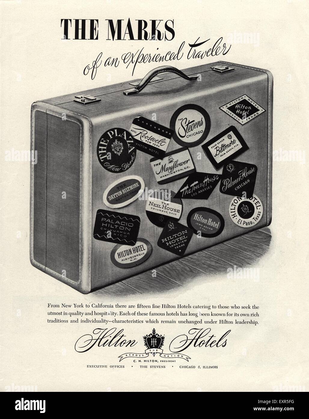 Hilton advert hi-res stock photography and images - Alamy