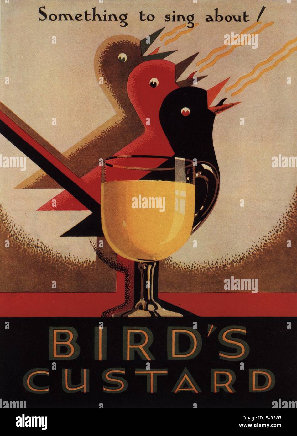 Birds custard poster hi-res stock photography and images - Alamy