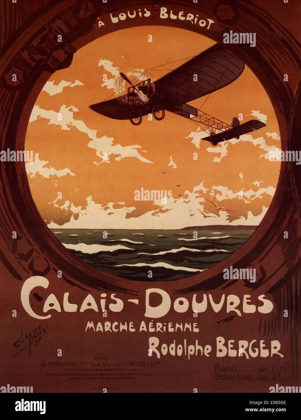 1930s France Louis Bleriot Poster Stock Photo - Alamy