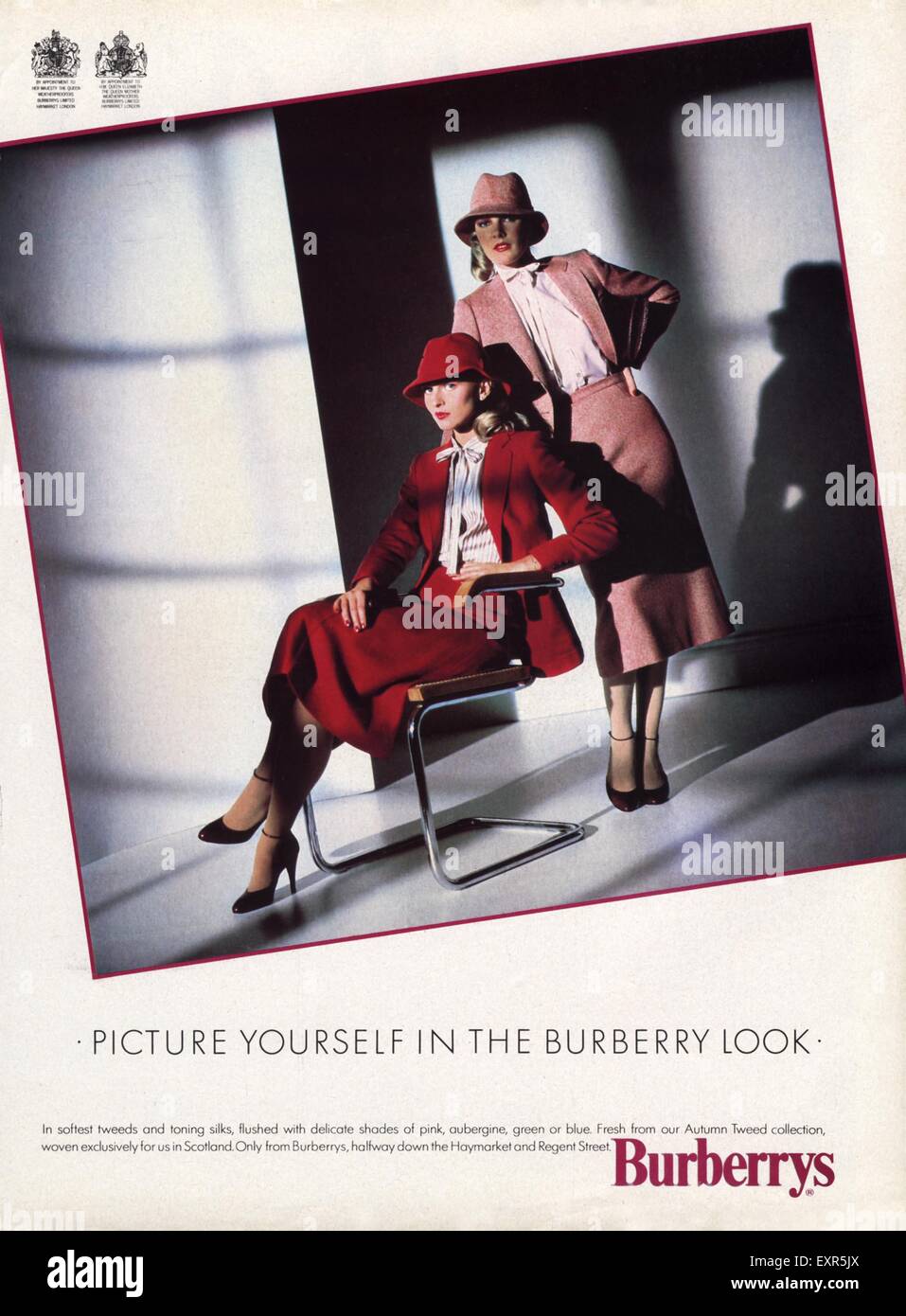 1970s UK Burberry Magazine Advert Stock Photo - Alamy