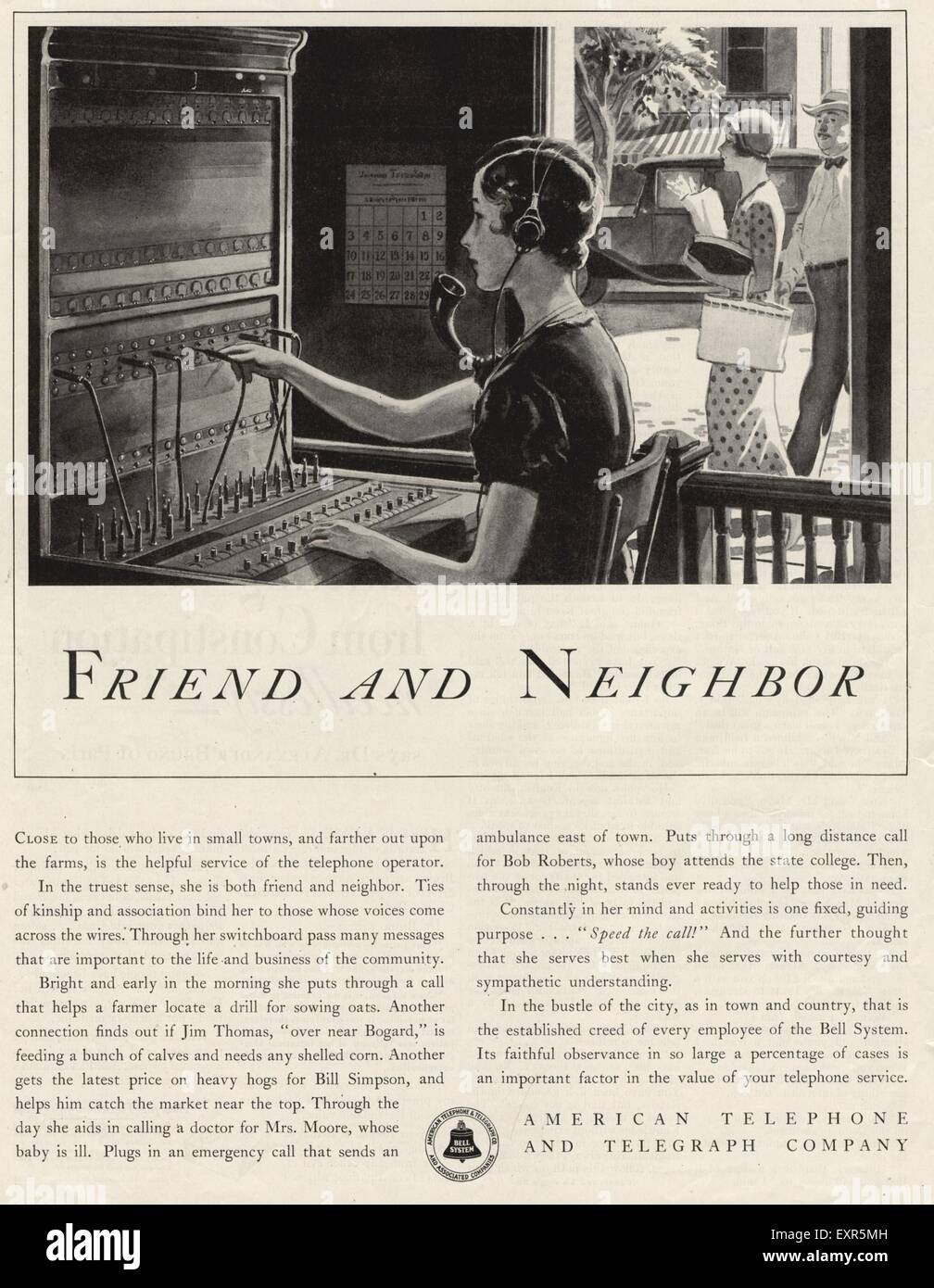 1930s UK Operators Magazine Advert Stock Photo - Alamy