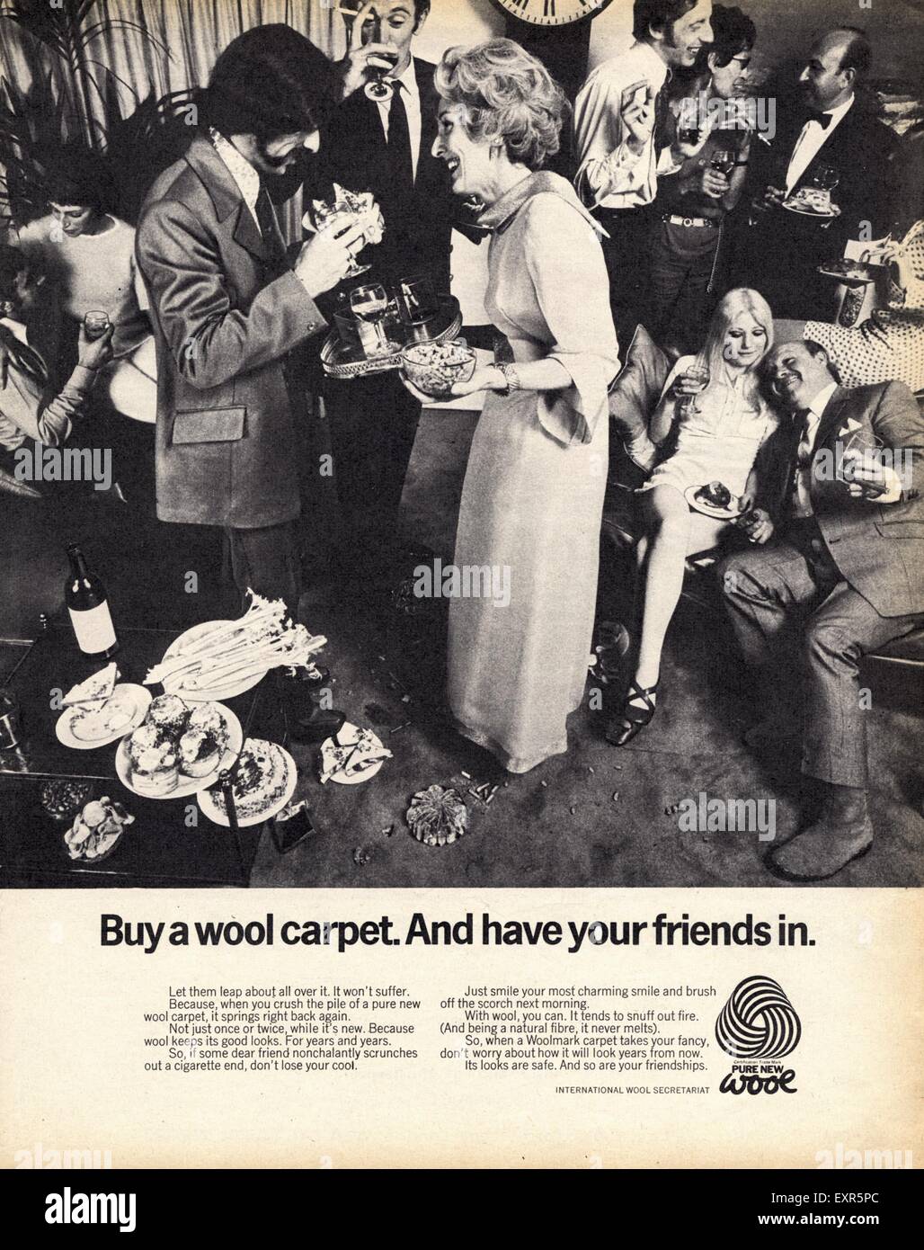 1960s UK Wool Magazine Advert Stock Photo - Alamy