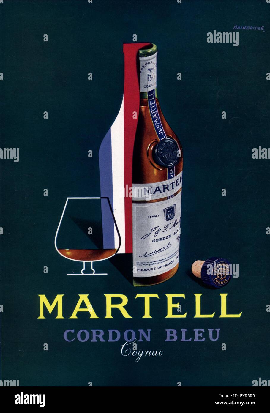 Art & Collectibles Collectibles Advertisements Vintage 1940s Martell ...