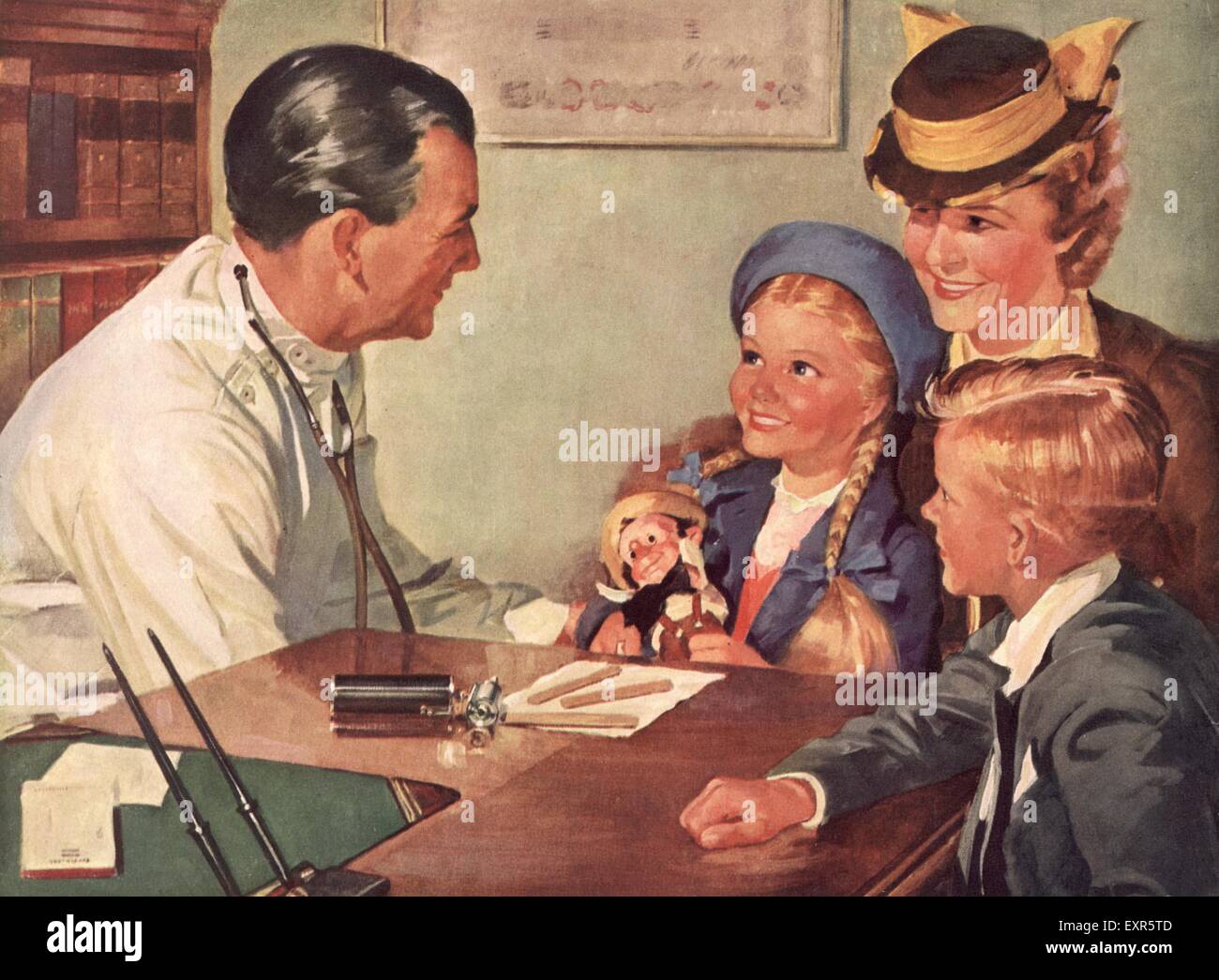 1940s USA Doctors Surgery Magazine Advert (detail Stock Photo - Alamy