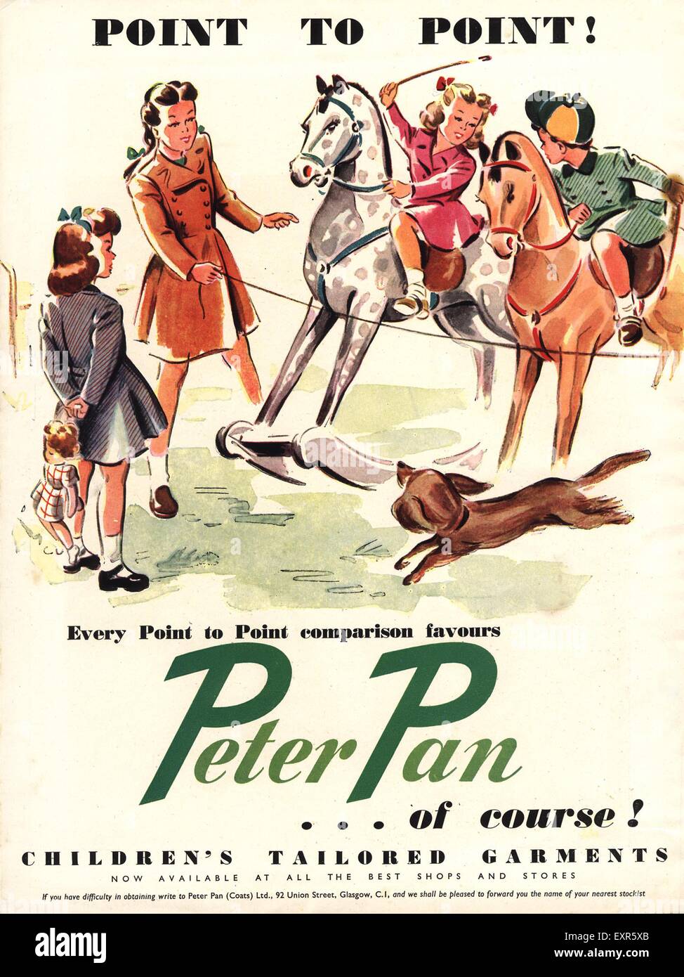 1940s UK Peter Pan Magazine Advert Stock Photo - Alamy