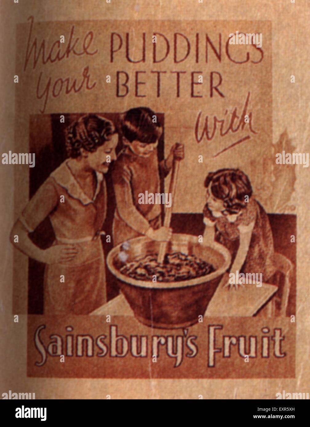 1900s UK Sainsbury's Magazine Advert Stock Photo - Alamy