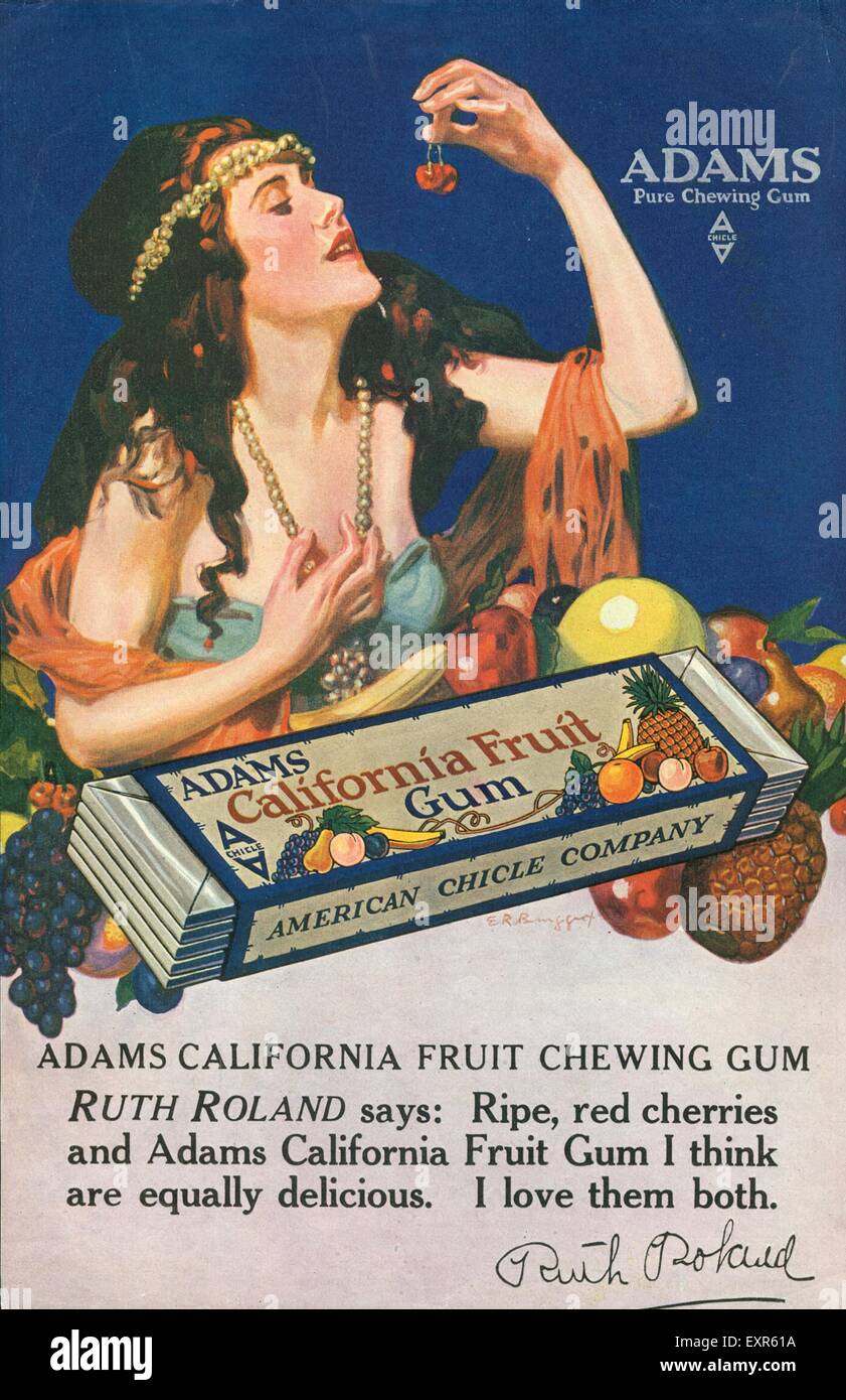 1910s chewing gum hi-res stock photography and images - Alamy