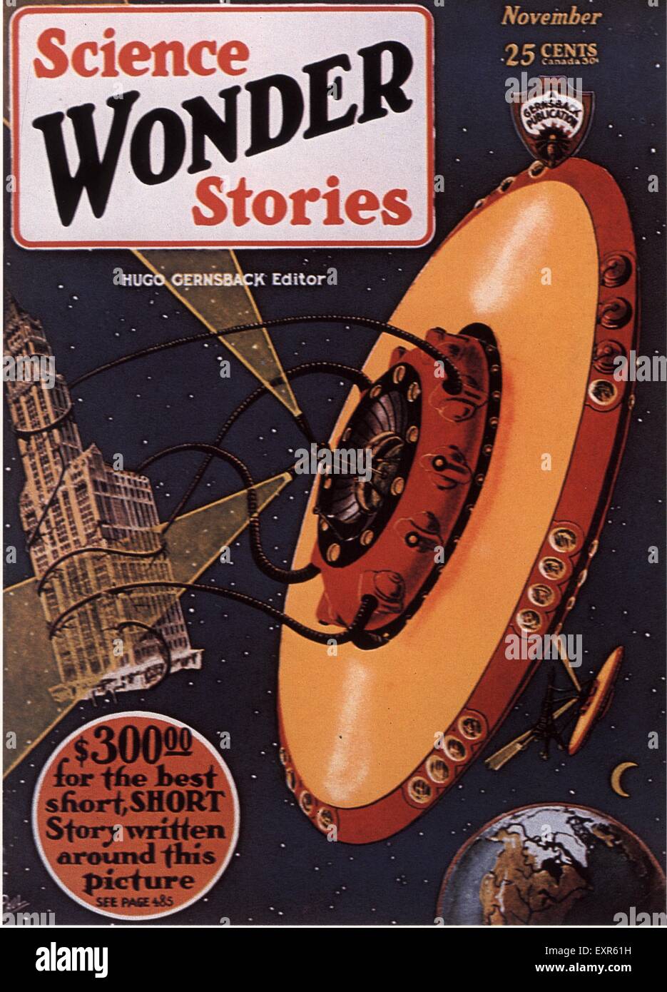 1920s USA Science Wonder Stories Magazine Advert Stock Photo - Alamy