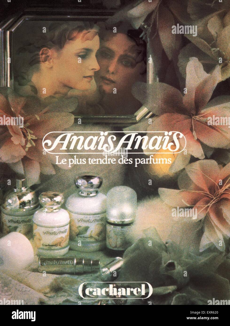 1980s UK Cacharel Magazine Advert Stock Photo - Alamy