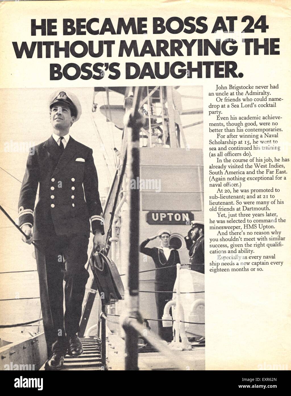 Advert navy hi-res stock photography and images - Alamy