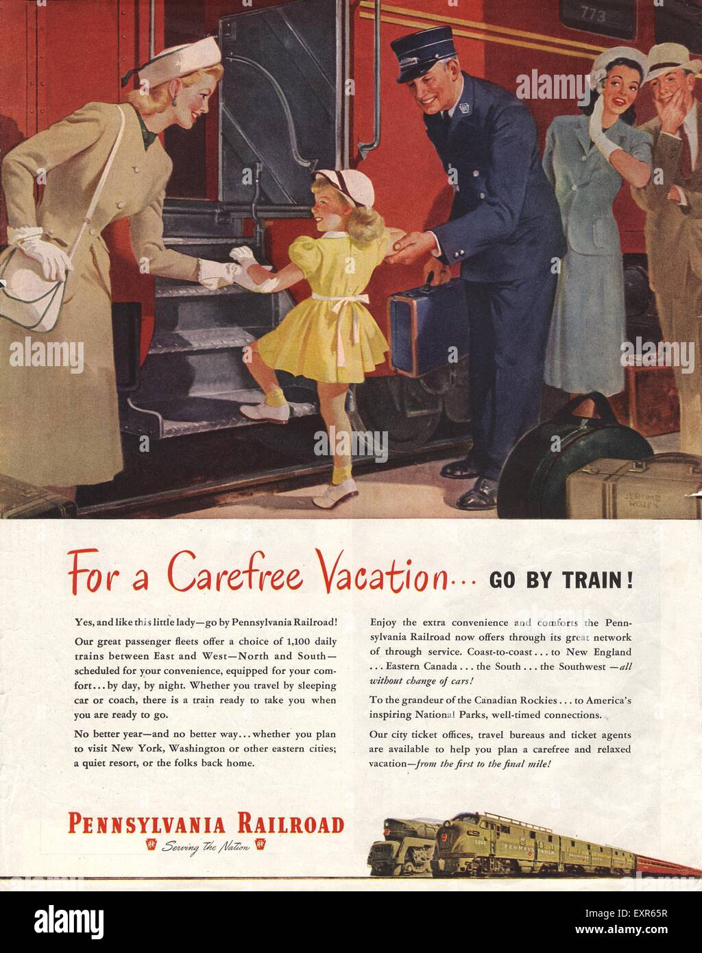 Usa travel 1940s railways hi-res stock photography and images - Alamy