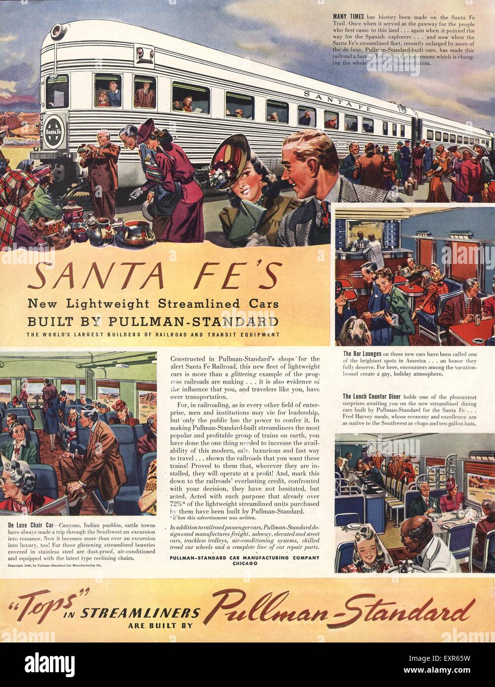 Usa travel 1940s railways hi-res stock photography and images - Alamy