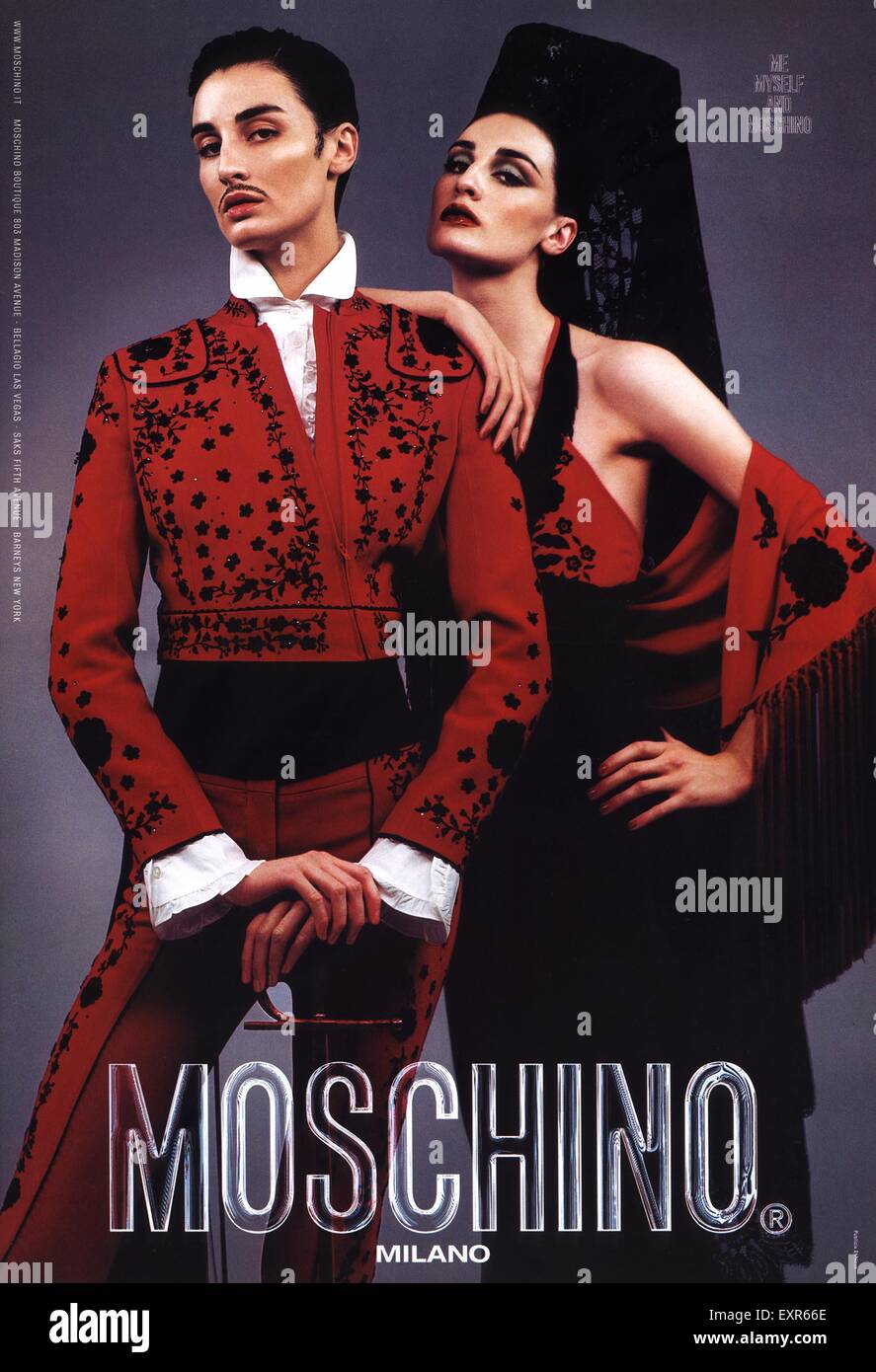 2000s UK Moschino Magazine Advert Stock Photo - Alamy