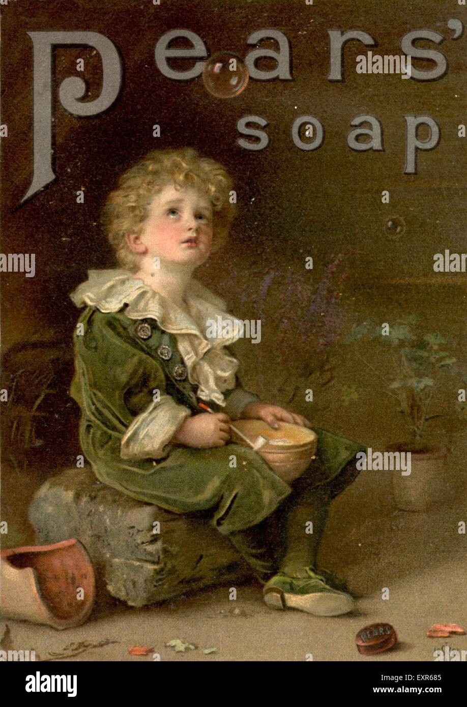 1890s UK Pears Magazine Advert Stock Photo - Alamy