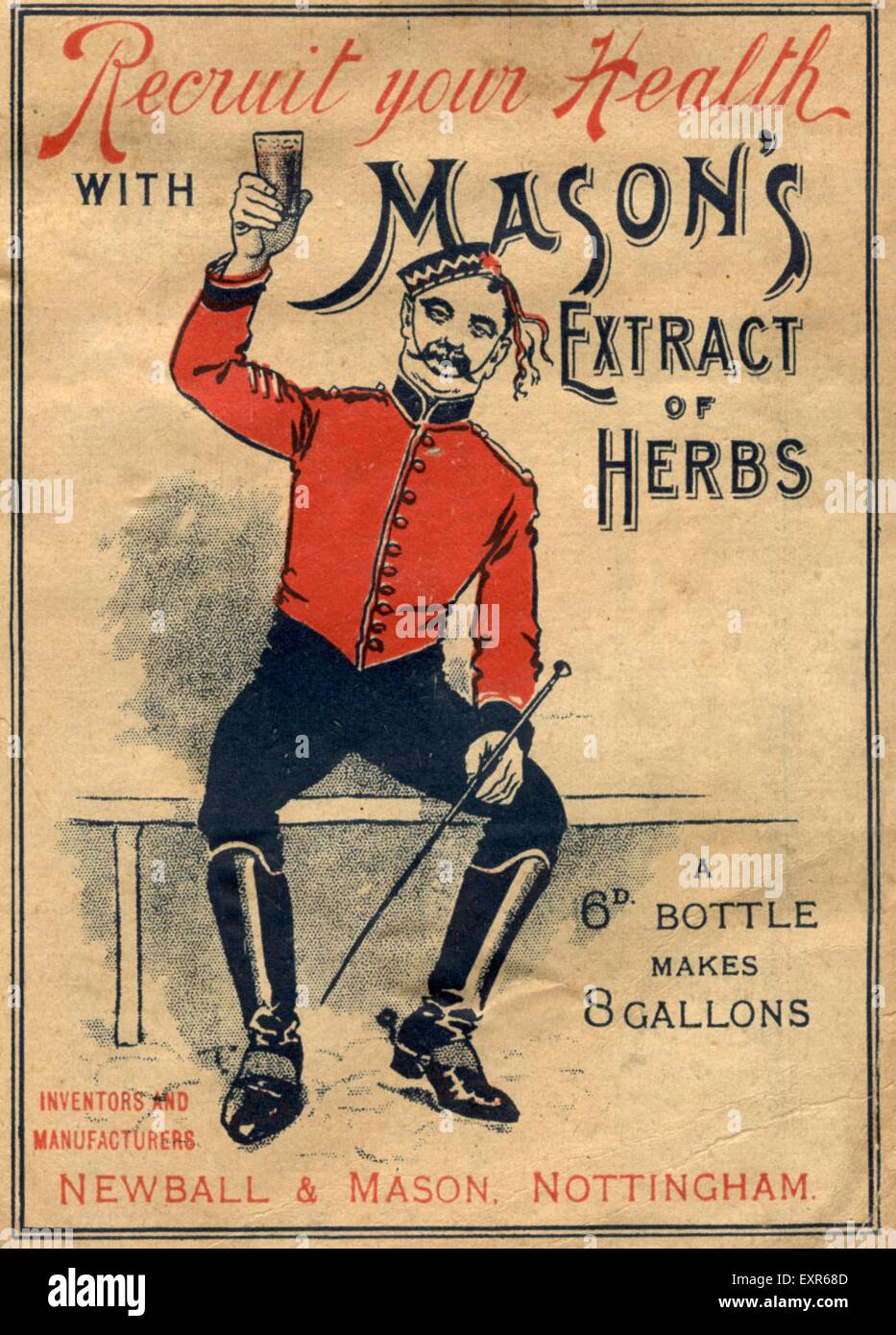 1890s UK Mason's Herbs Extract Magazine Advert Stock Photo - Alamy