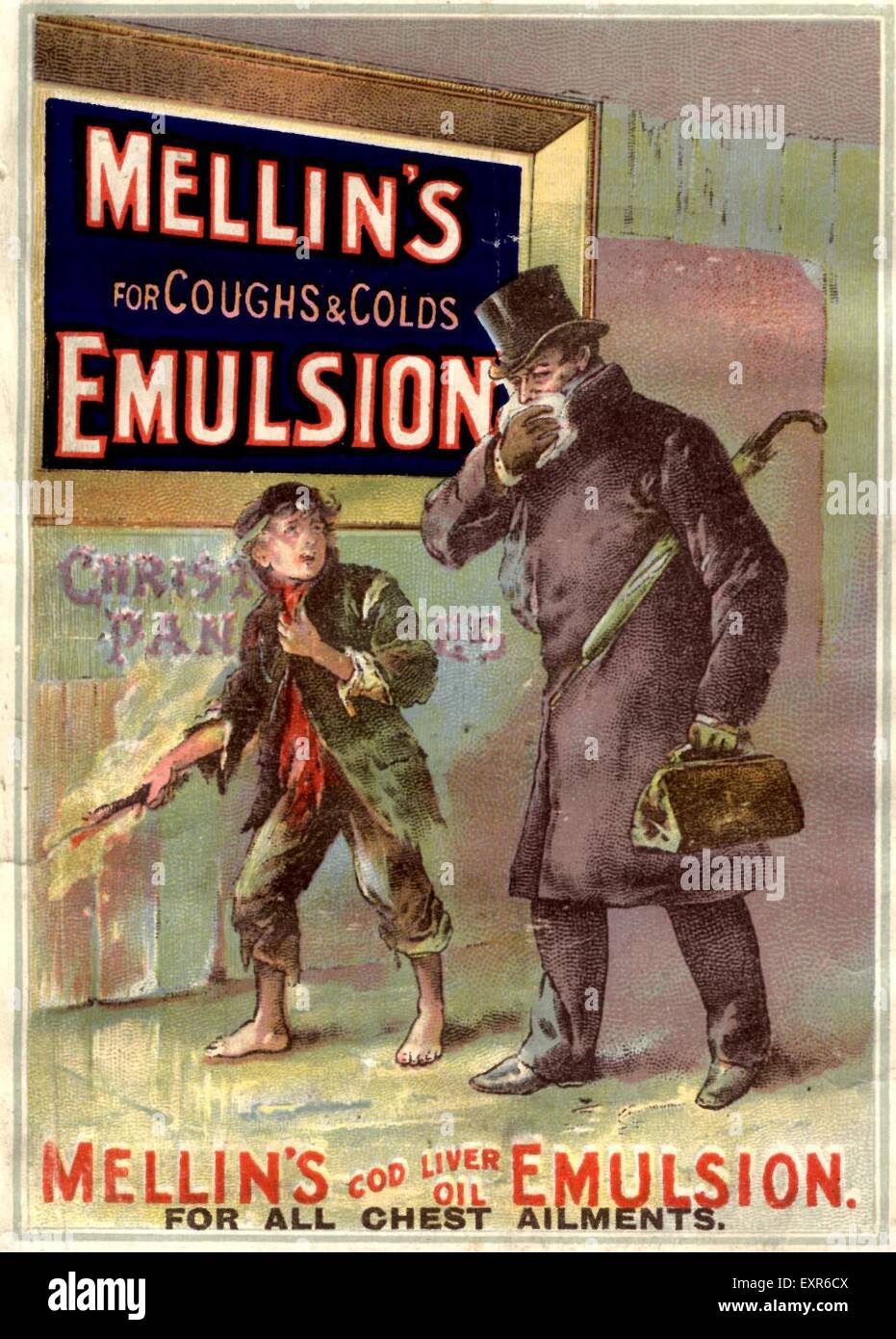 1890s UK Mellin's Emulsion Magazine Advert Stock Photo - Alamy