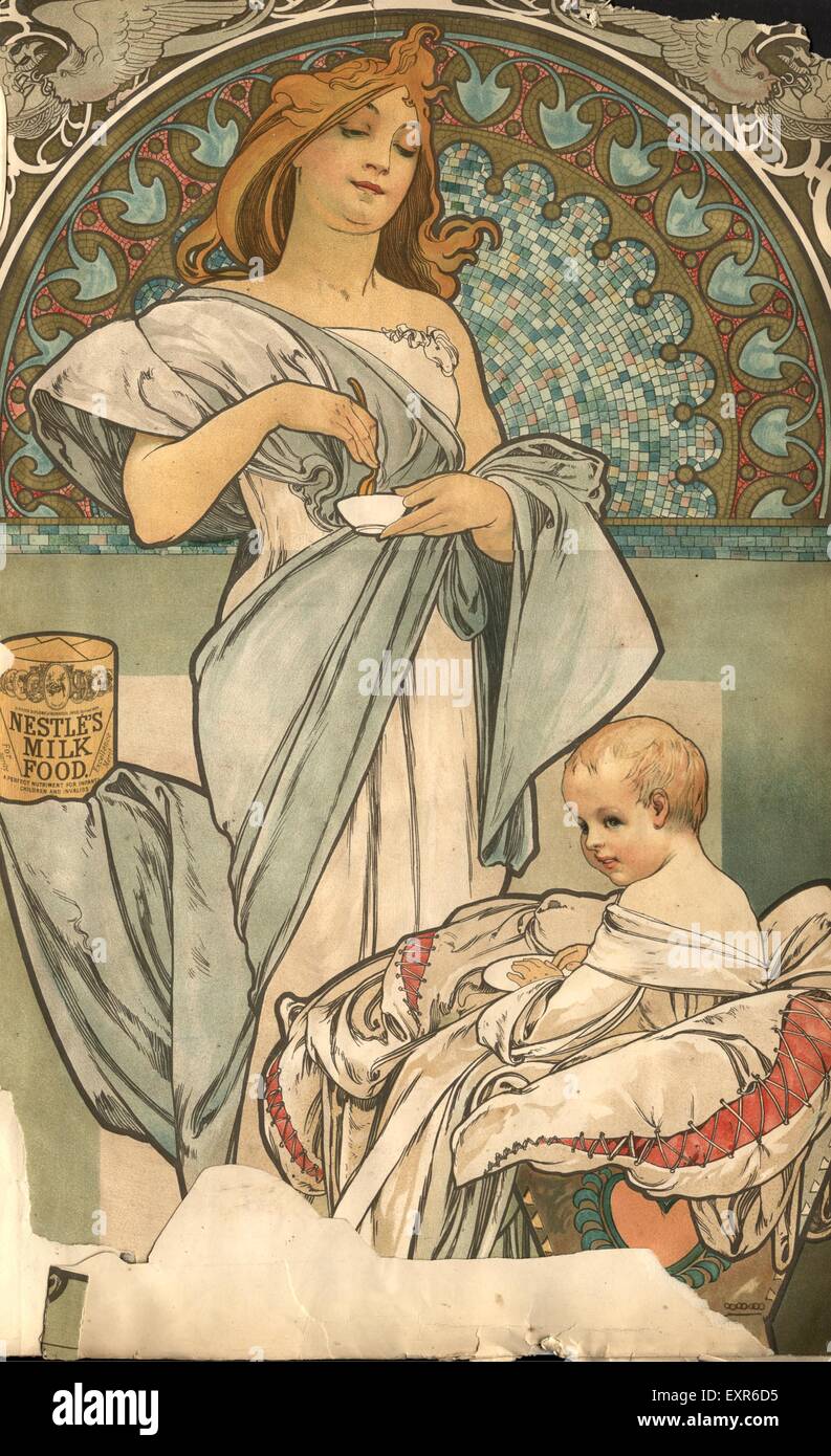 1890s UK Nestle's Magazine Advert Stock Photo - Alamy