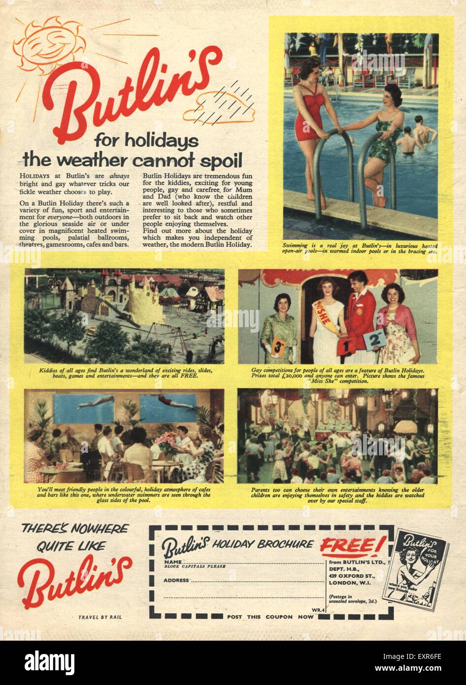 1950s butlins hi-res stock photography and images - Alamy