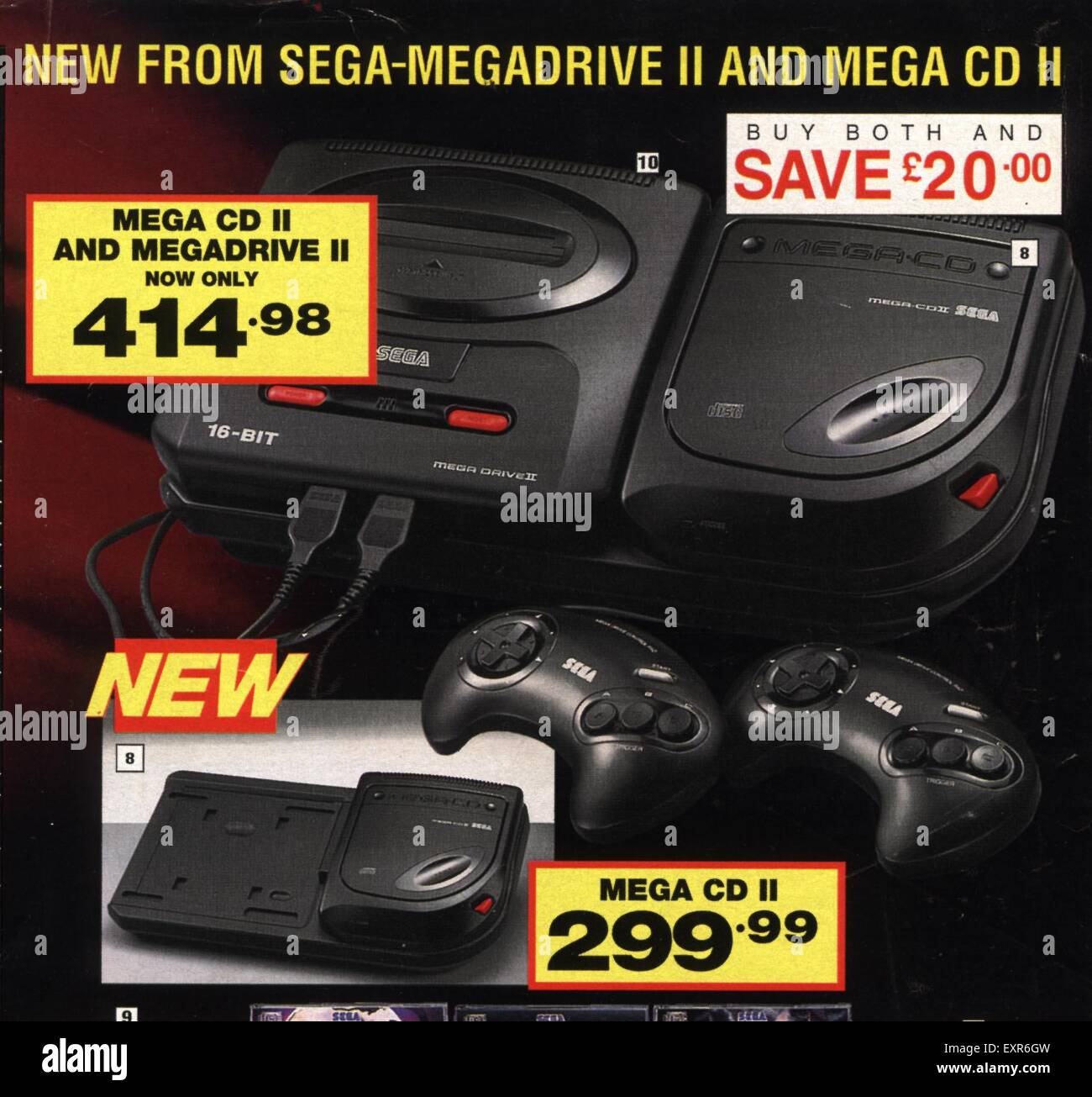 1990s UK Sega Megadrive Catalogue/ Brochure Plate Stock Photo - Alamy