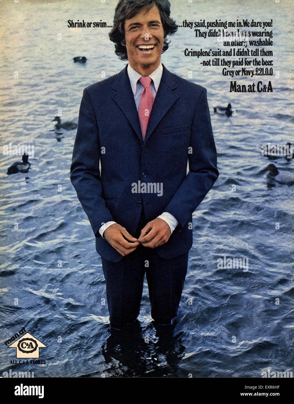 1970s UK C&A Magazine Advert Stock Photo - Alamy