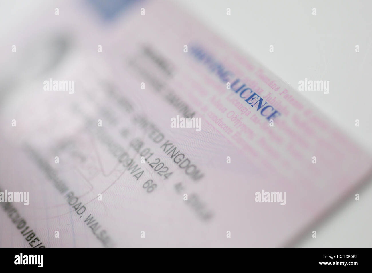 Uk Driving Licence Card High Resolution Stock Photography and Images ...