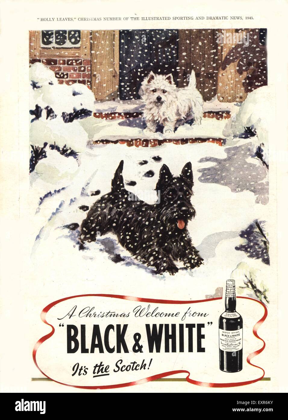 1940s UK Black and White Magazine Advert Stock Photo - Alamy