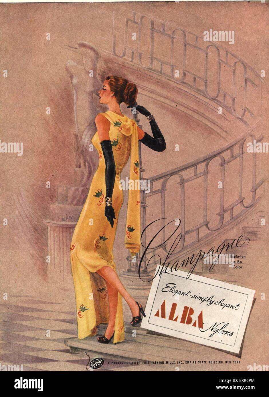1940s UK Alba Magazine Advert Stock Photo - Alamy