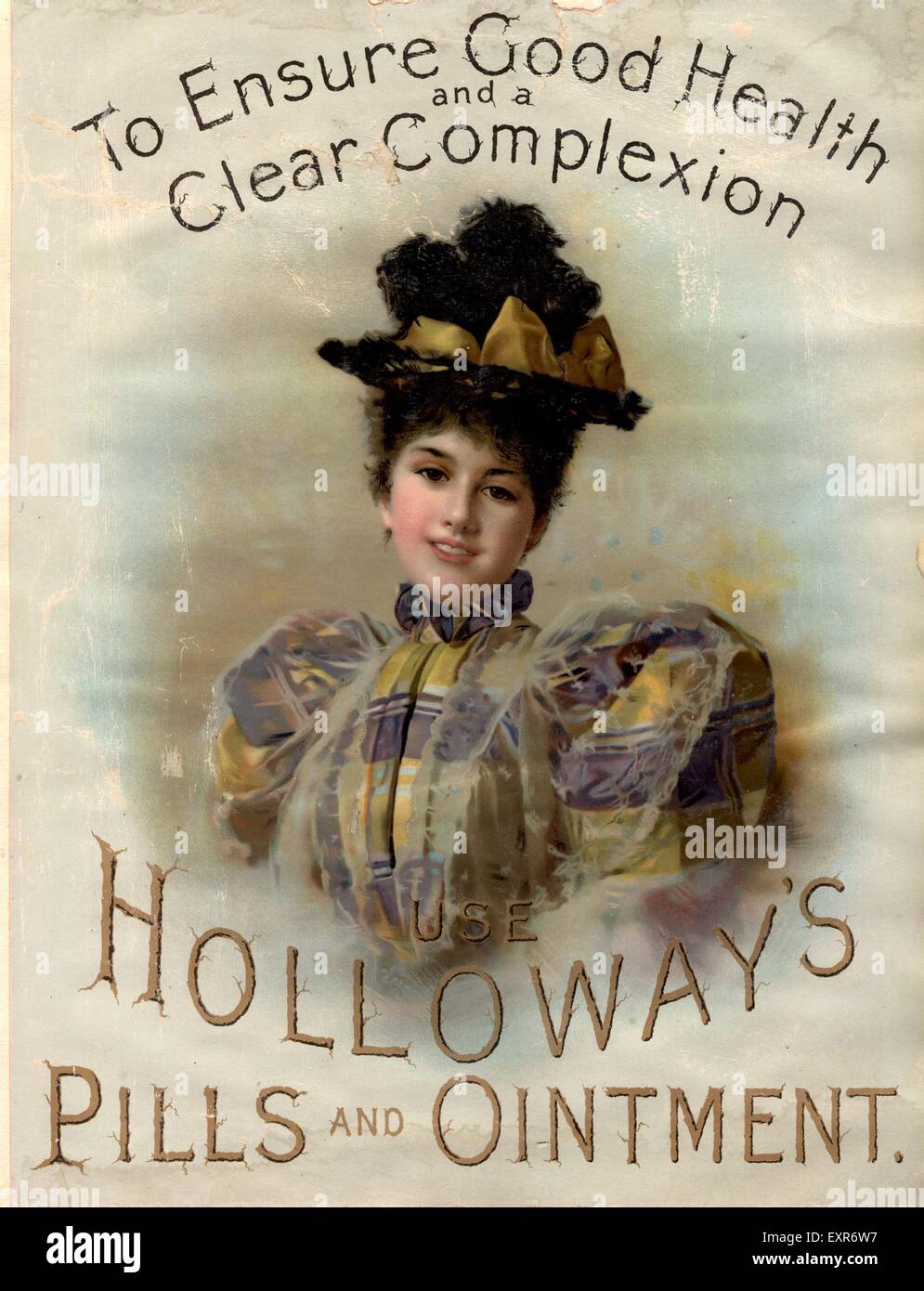 1890s UK Holloways Pills and Ointment Magazine Advert Stock Photo - Alamy