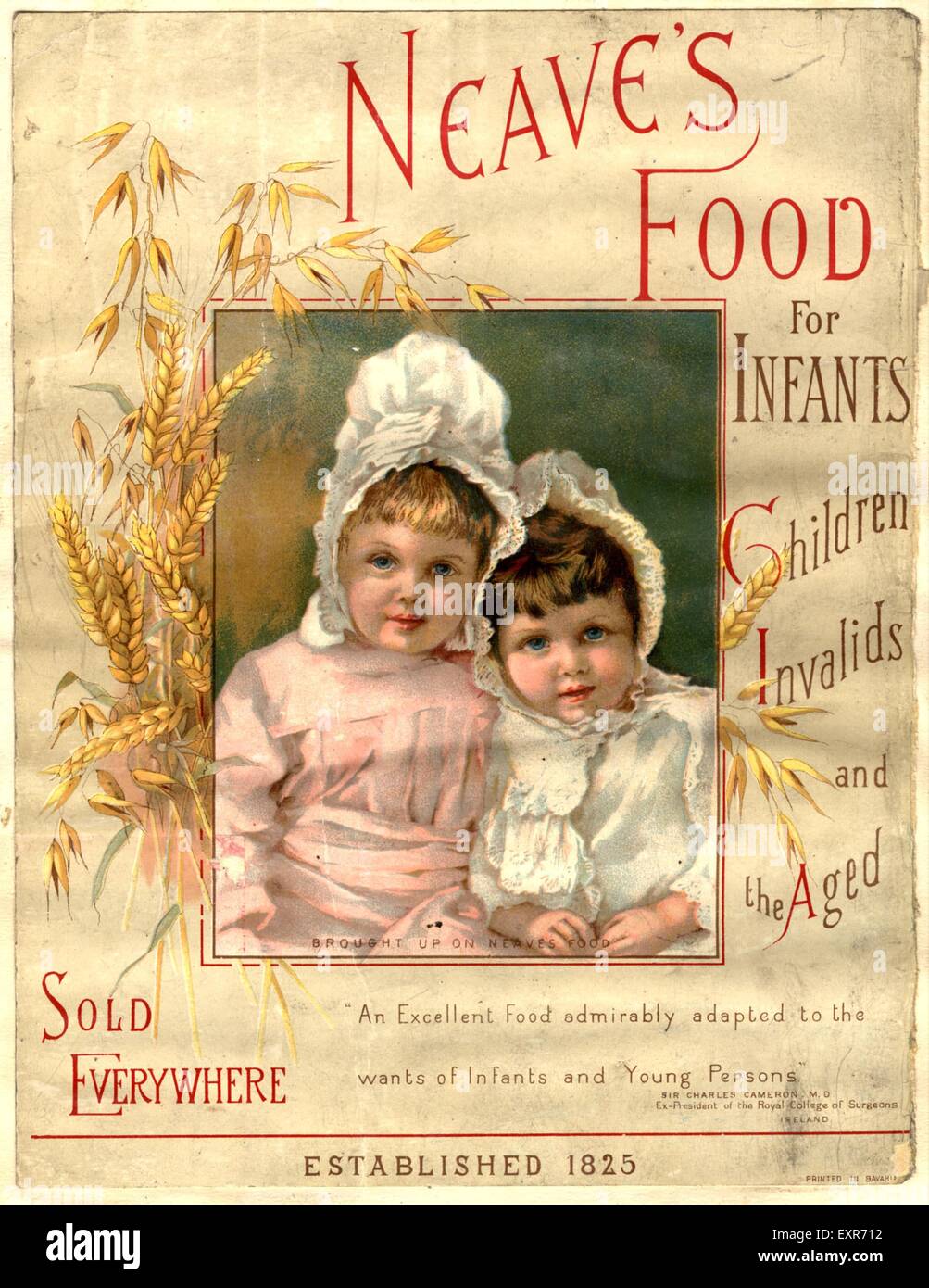 1890s UK Neave's Baby Food Magazine Advert Stock Photo - Alamy