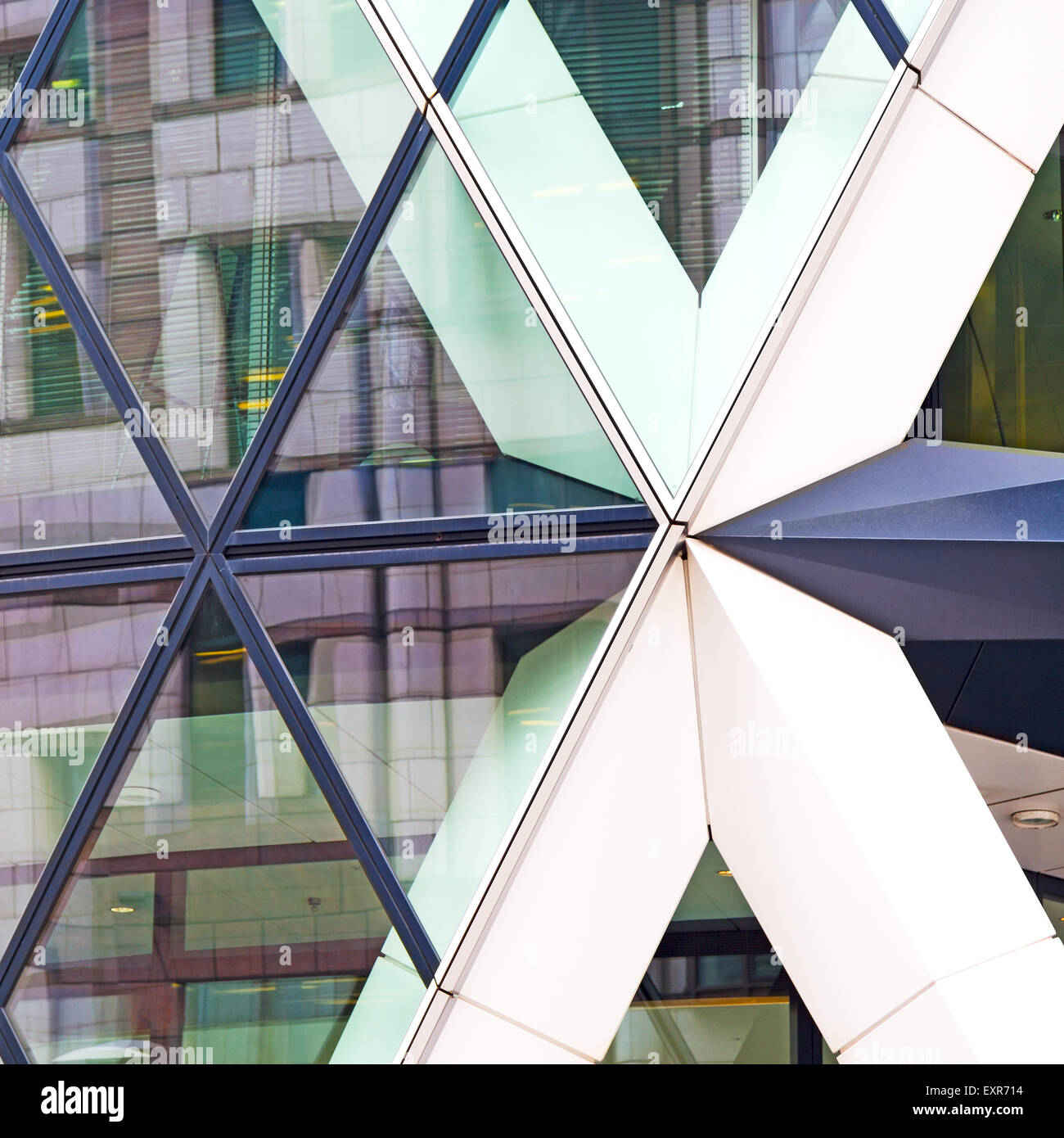 new building in london skyscraper financial district and window Stock ...