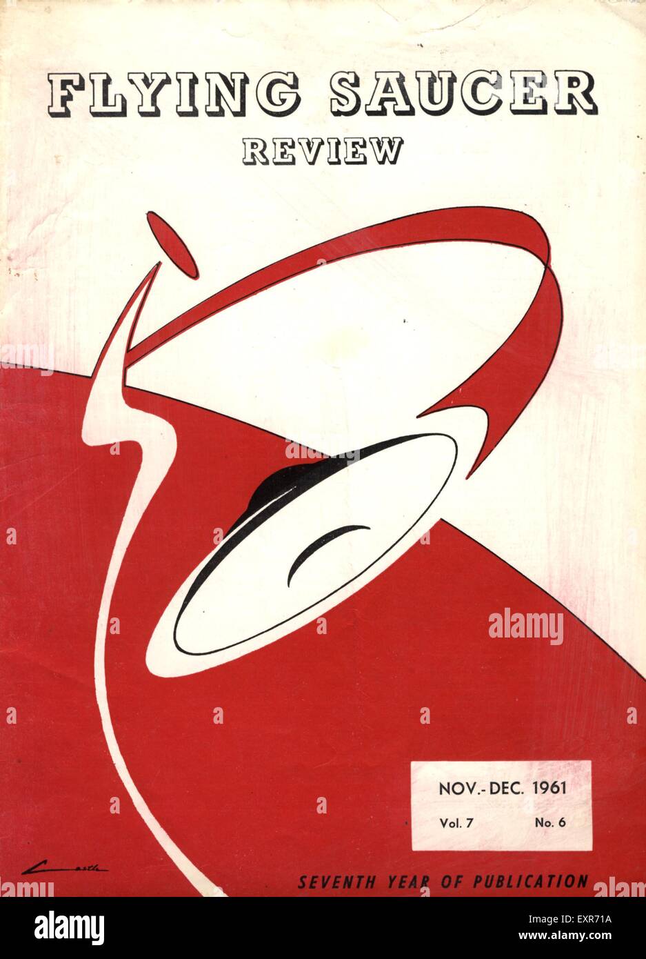 1960s UK Flying Saucer Review Magazine Cover Stock Photo - Alamy