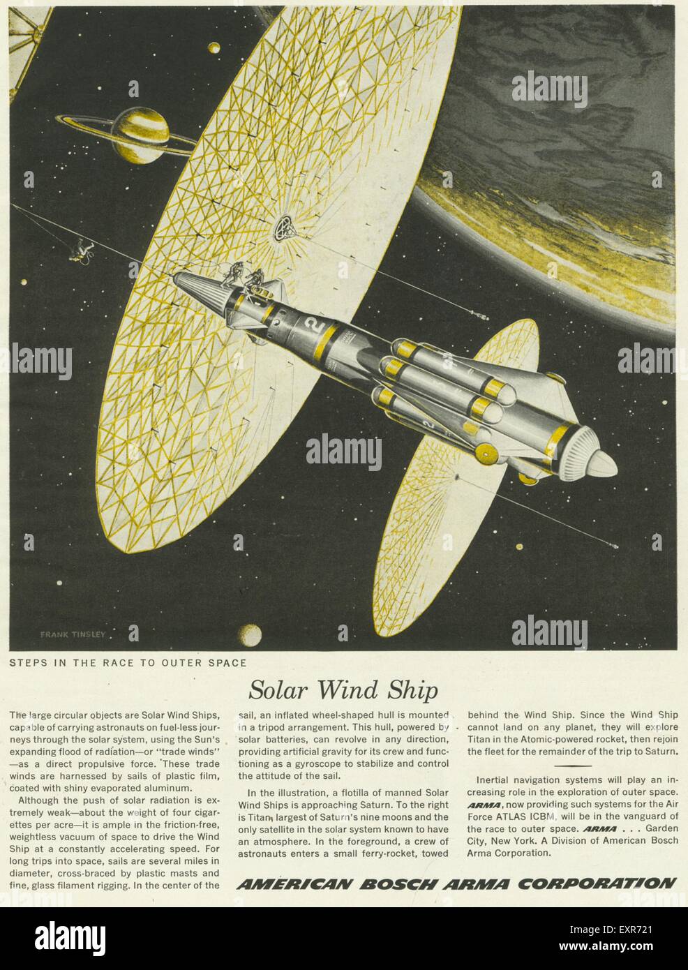 1950s USA Futuristic Magazine Advert Stock Photo - Alamy